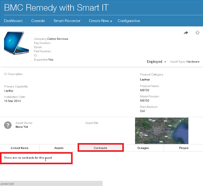 Customer can't view Asset Contracts via SmartIT - Idea - BMC Community