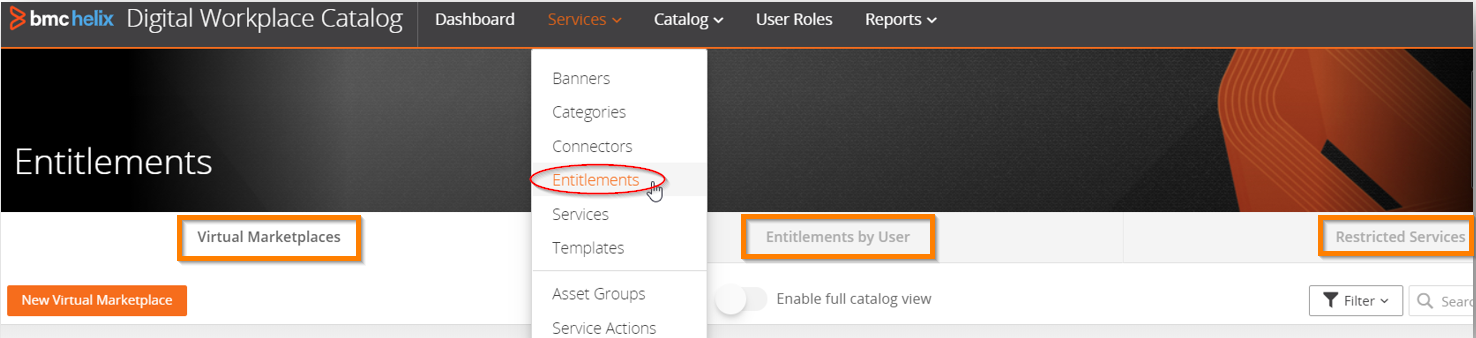 HELIX Support: Working with Entitlements in Digital Workplace Catalog ...