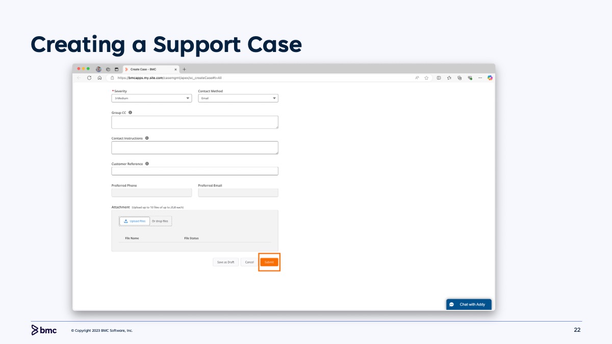 BMC Support Central | Creating a Support Case - Blogs & Documents - BMC ...