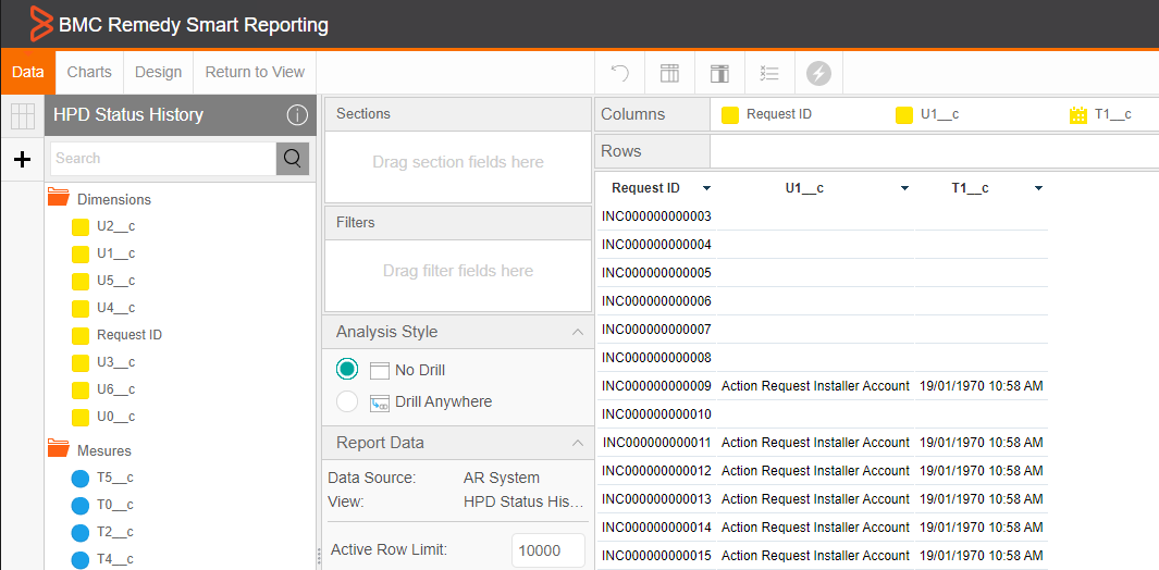 Remedy Smart Reporting - How to obtain "Status History" field ...