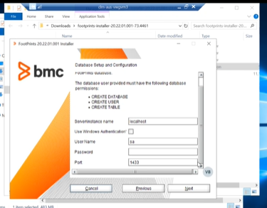 FootPrints 20.xx: How to install FootPrints application on windows ...