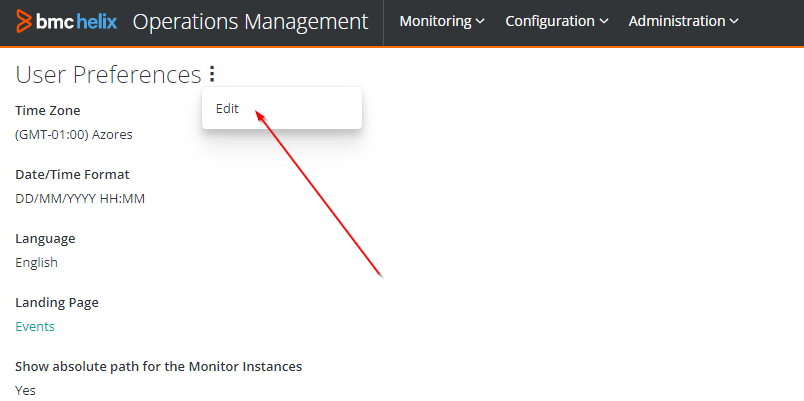 BMC Helix Operations Management (BHOM): How to change the default time ...