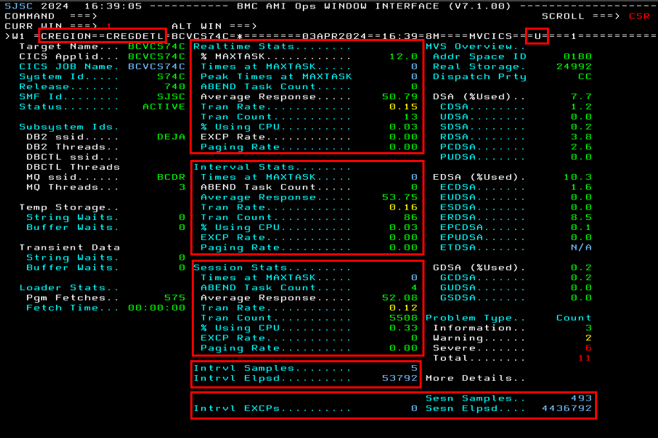 How is Average Response Time (AVG RESP) Calculated in AMI Ops CICS ...
