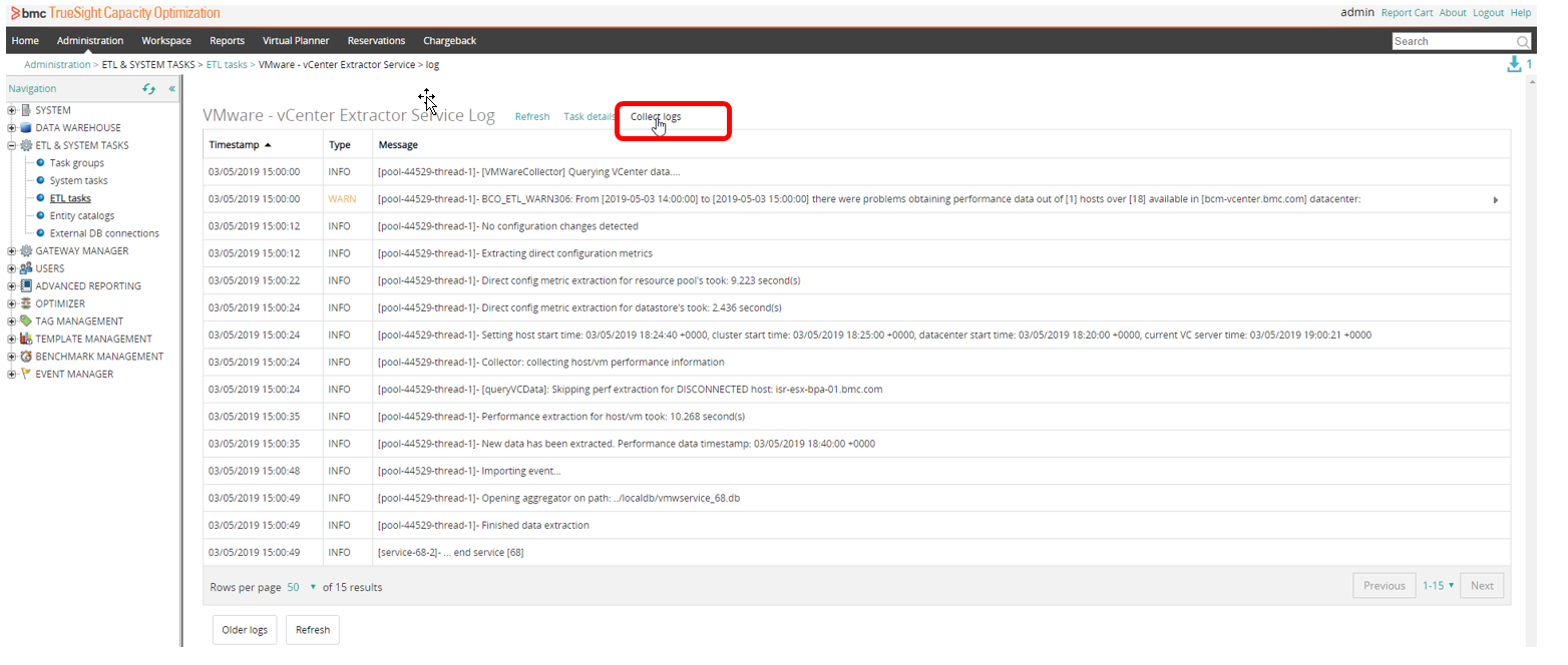 How to gather ETL logs in BMC Helix Continuous Optimization (BHCO) and ...