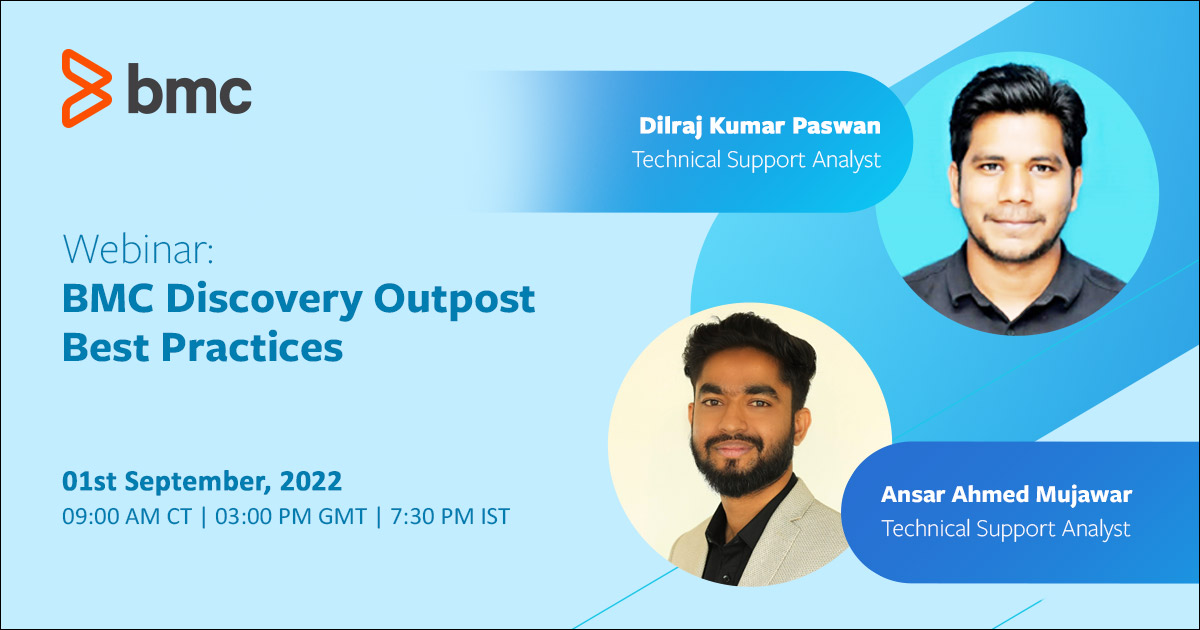 Webinar: BMC Discovery Outpost Best Practices - Event - BMC Community
